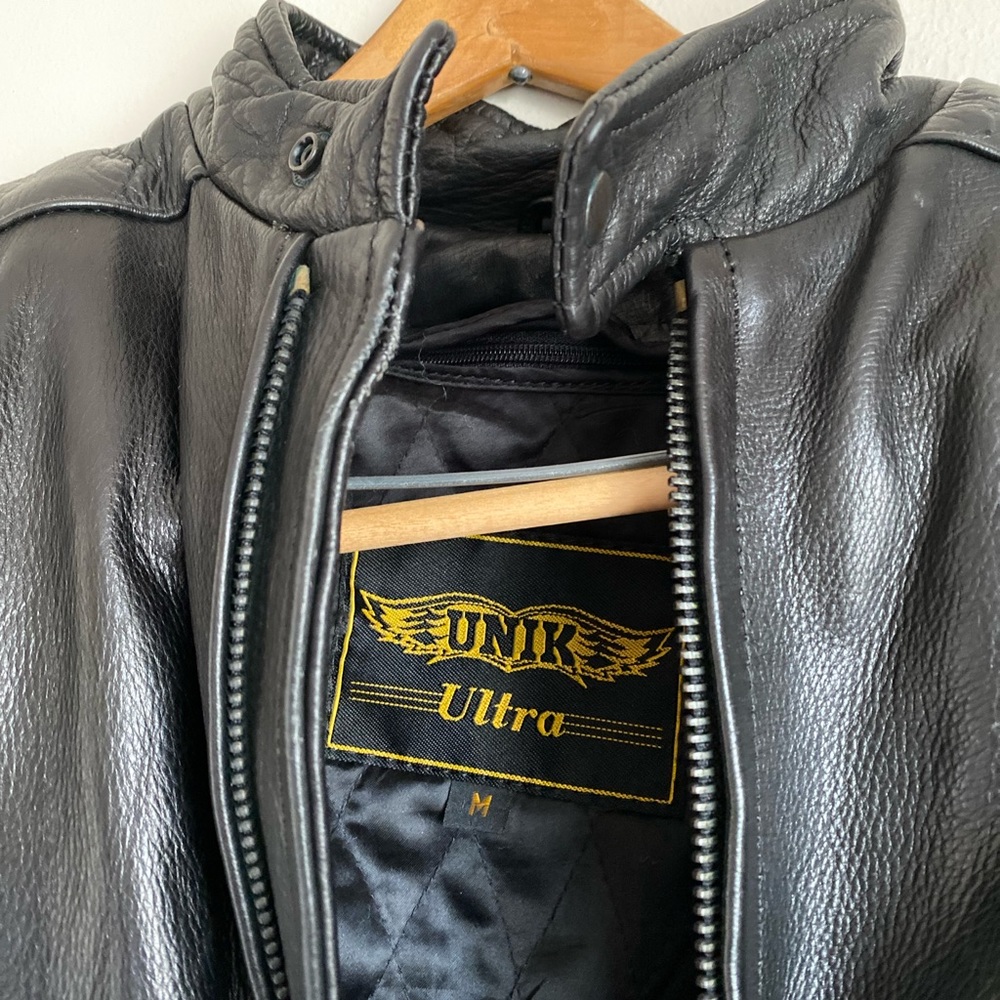Unik Ultra Vintage Leather Motorcycle Jacket - Gem